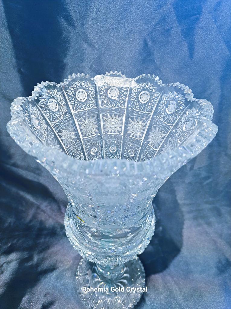 Broušená váza "pohár" - 30 cm