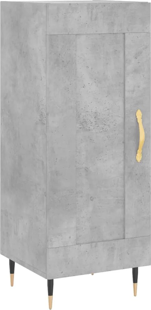 Skříň highboard betonově šedá 34,5x34x180 cm kompozitní dřevo 3200437