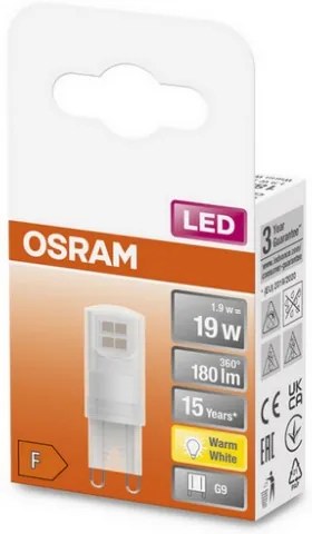 LED žárovka G9 OSRAM 1,9W (19W) teplá bílá (2700K)