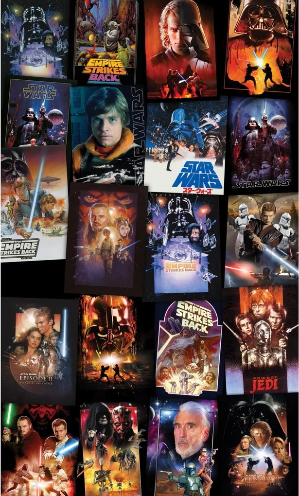 Komar Vliesová fototapeta Star Wars Posters Collage 120 x 200 cm