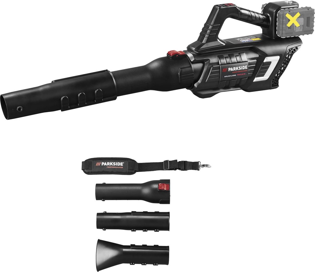 Parkside Performance® Aku foukač listí Ppatlb 40 A1 – bez akumulátoru a nabíječky