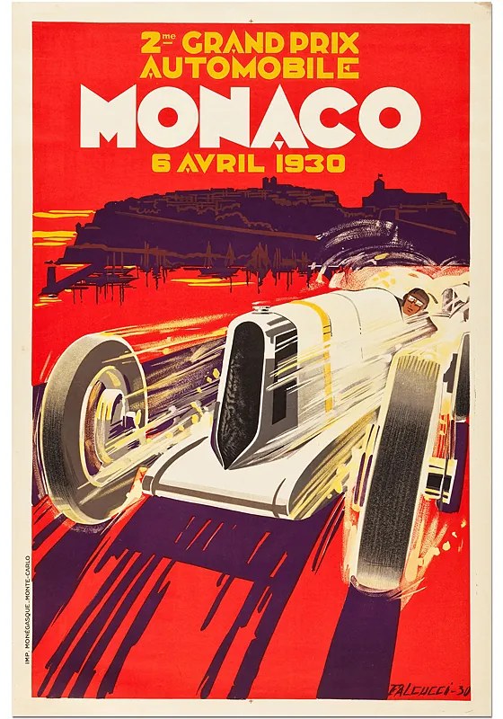 Retro cedule - Monaco Grand Prix 1930