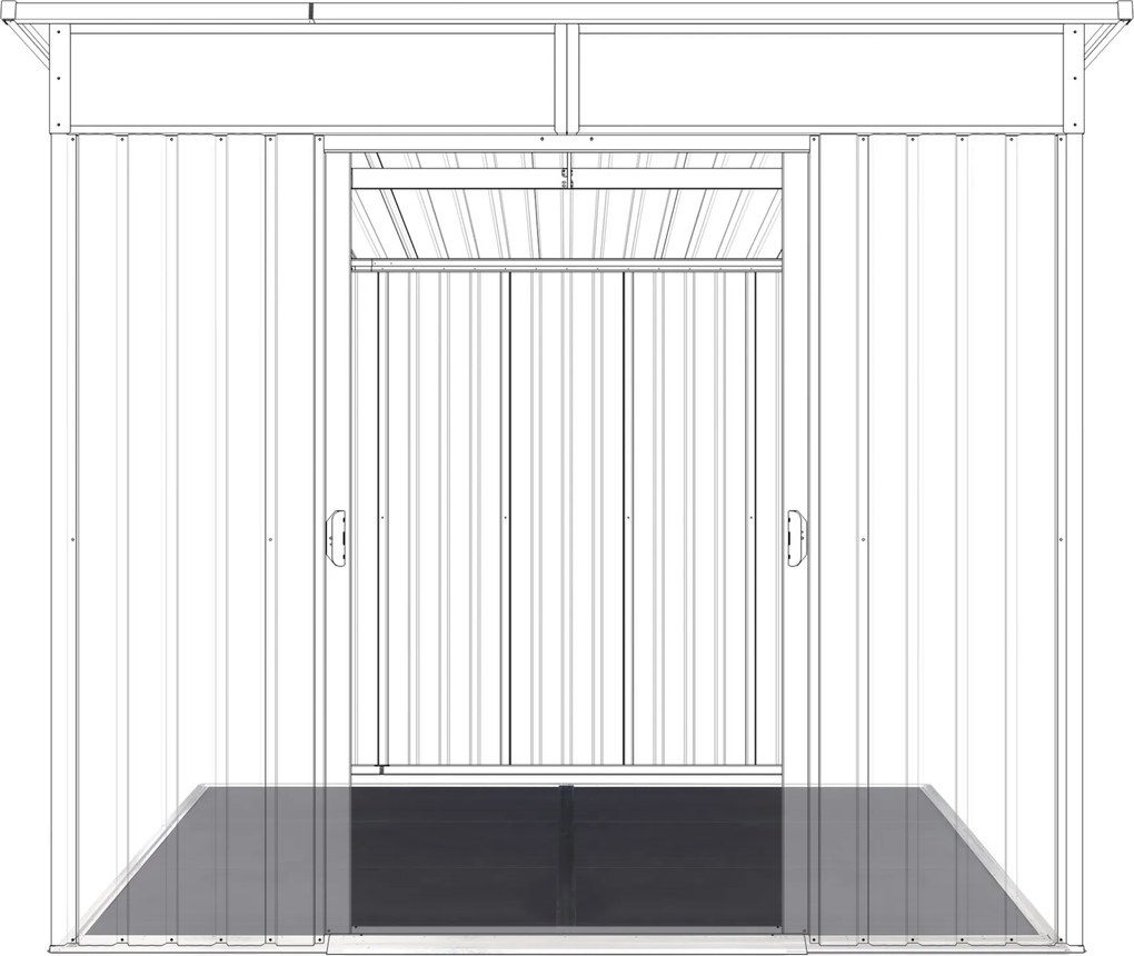 Podlaha BBFL-4 pro zahradní domek BestBerg ZDSL-4 / 168 x 216 cm / černá