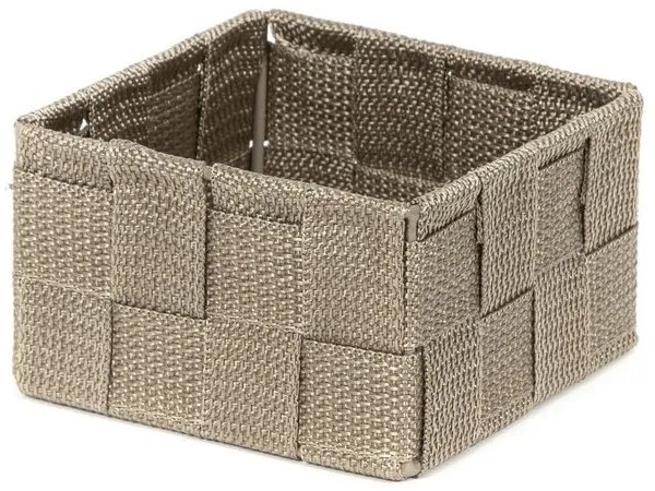 Úložný organizér Compactor TEX 12 x 12 x 7 cm, hnědá