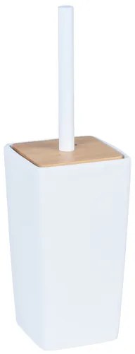 BISK Erga Pure, toaletní WC kartáč na postavení, bílý matně-hnědý, ERG-08125