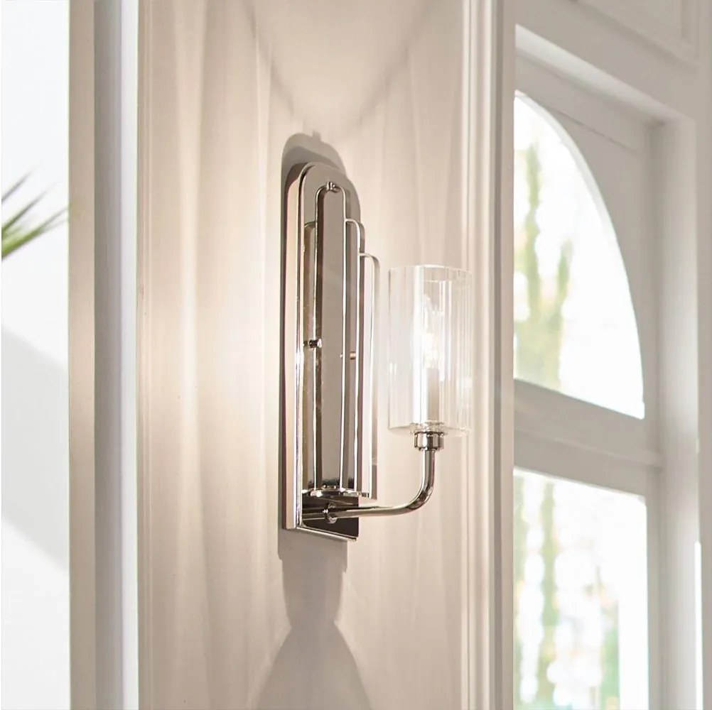 Quintiesse QN-KIMROSE1-PN -Nástěnné svítidlo KIMROSE 1xE14/40W/230V lesklý chrom