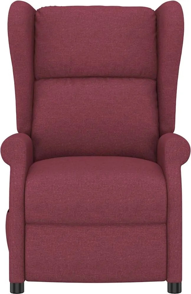 Elektrické polohovací křeslo ušák vínové textil 3098322