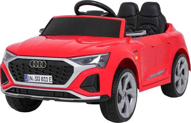 Elektrické autíčko Audi SQ8 červené / šedé
