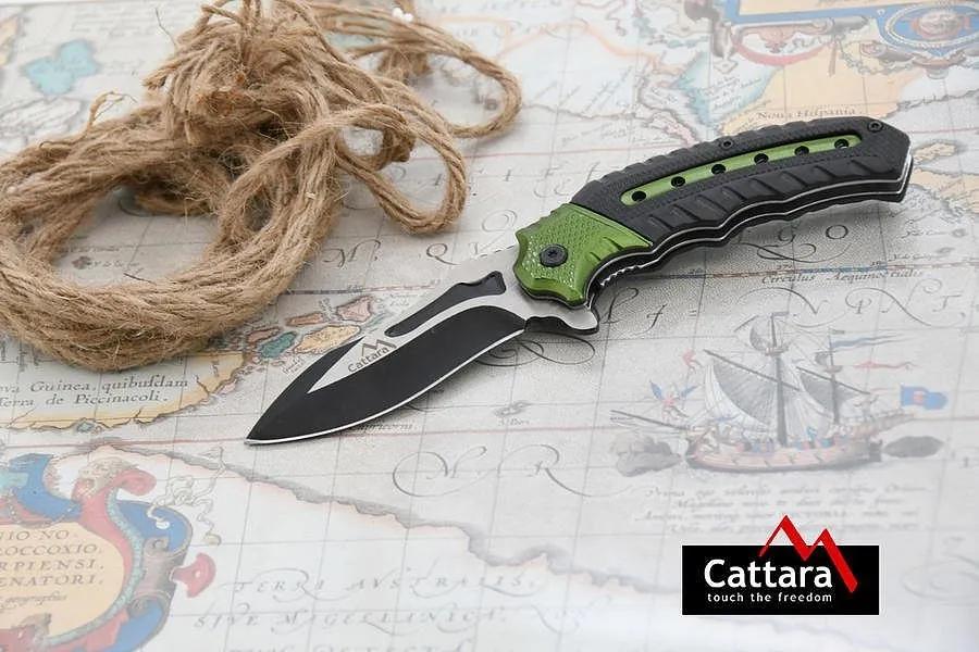 Nůž Cattara COBRA zavírací s pojistkou 20 cm, zelená-černá [63603316]