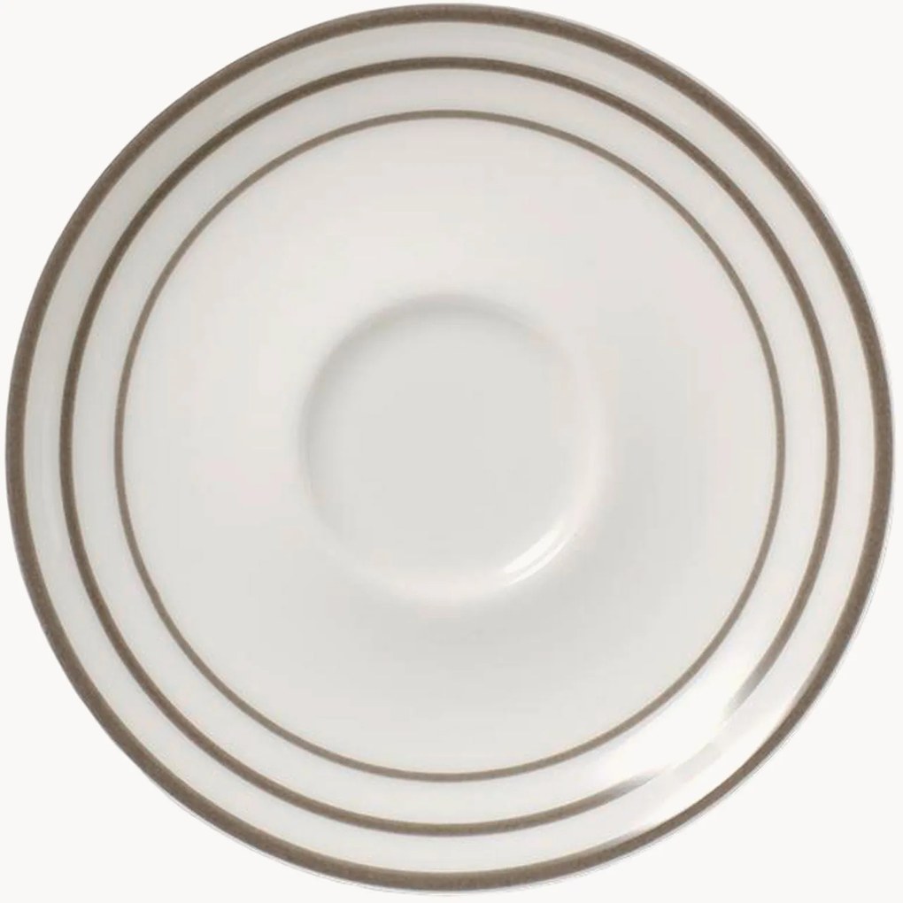 Sada podšálků z kostního porcelánu Metropolitan, 6 dílů