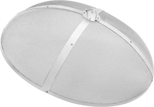Ochranný kryt proti jiskrám pro ohniště kulatý 101,6 cm, zesílený kovový kryt z těžké