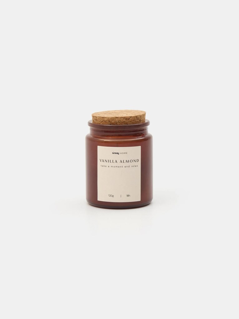 Sinsay - Svíčka Vanilla Almond - hnědá