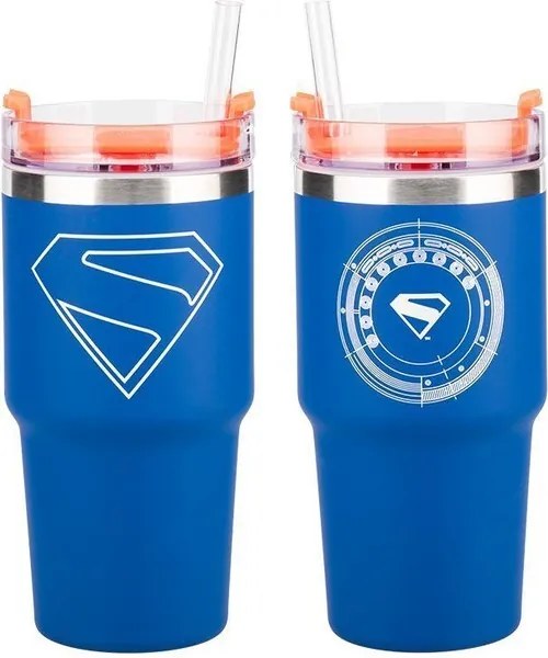 Cestovní hrnek Superman - Logo 600 ml Modrá