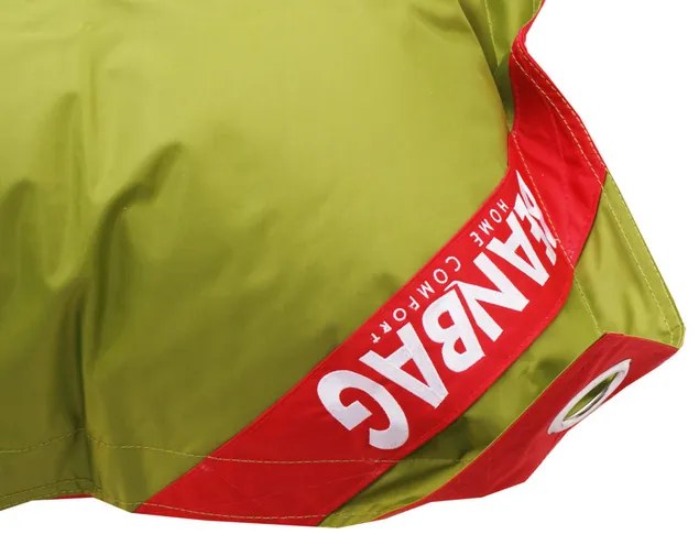 BeanBag Sedací pytel 189x140 duo scarlet rose - green frog