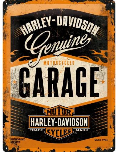 Postershop Plechová cedule: Harley-Davidson (Garage) - 40x30 cm