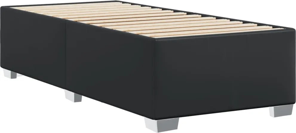 Rám postele černý 80 x 200 cm umělá kůže 3284532