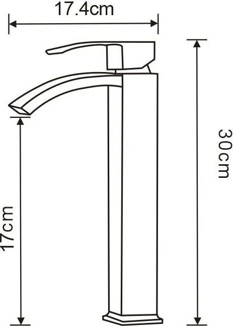 Mexen Libra, vysoká umyvadlová baterie, chromová, 745110-00