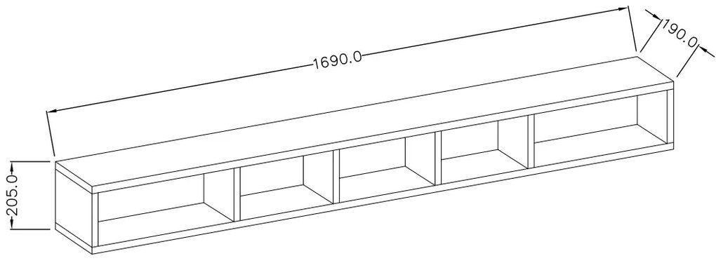 TOLEDO Obývací sestava Bílá/ Dub San Remo