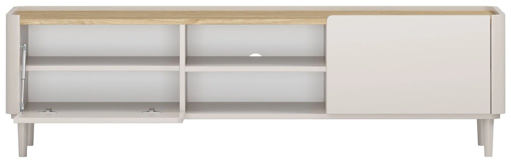 TV stolek Elivo 170 cm na nožkách - kašmírová / dub olejovaný