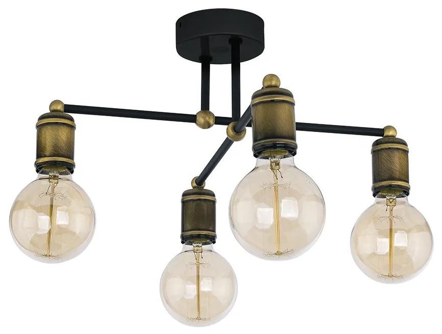 TK Lighting | Lustr na tyči RETRO 4xE27/60W/230V | TK1904