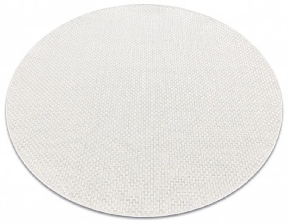 Kusový koberec Decra bílý kruh 120cm