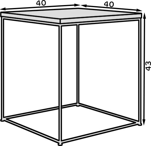 ADRK Furniture Konferenční stolek Adina