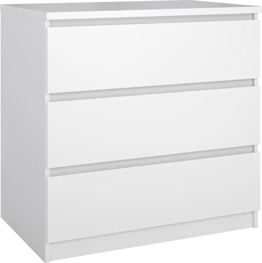 Bílá komoda 77x76x50 cm Naia – Tvilum