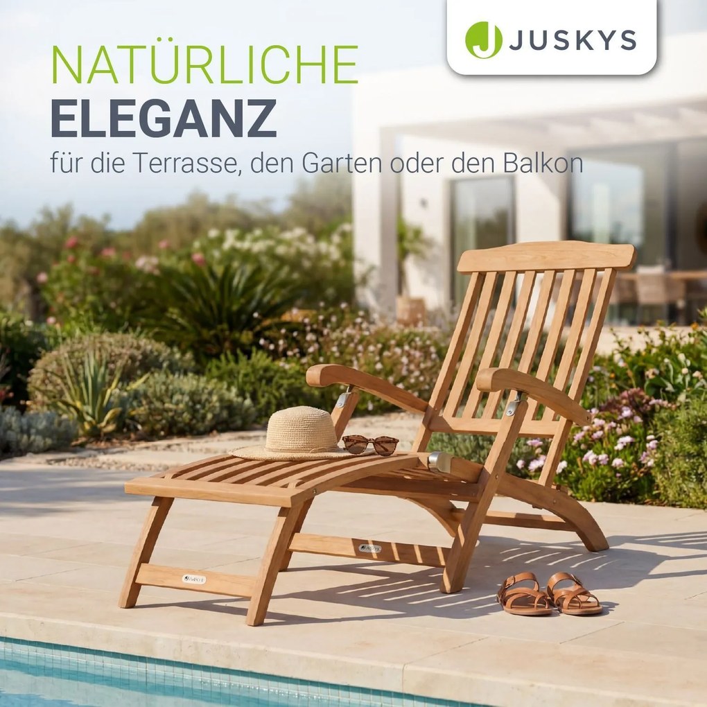 Juskys Skládací zahradní lehátko Evia Provedení: 1 ks
