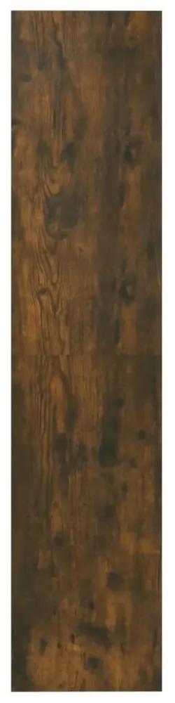 Petromila Knihovna/dělicí stěna kouřový dub 60x30x135 cm kompozitní dřevo