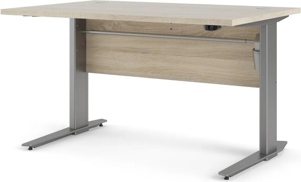 FALCO Výškově nastavitelný psací stůl Office 80400/382 dub sonoma/silver grey