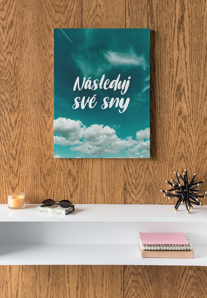 Obraz na plátně - Následuj své sny FeelHappy.cz Velikost obrazu: 100 x 150 cm