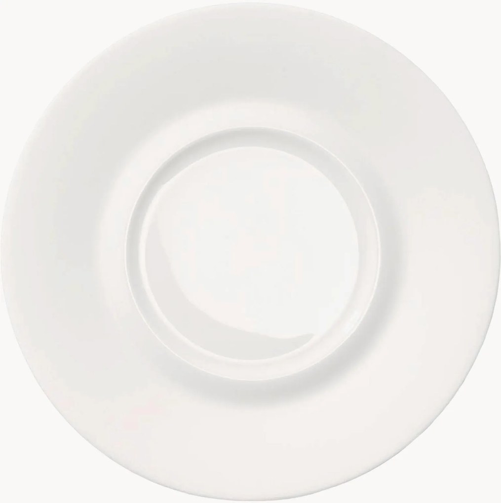 Sada podšálků z kostního porcelánu Cross White, 6 dílů