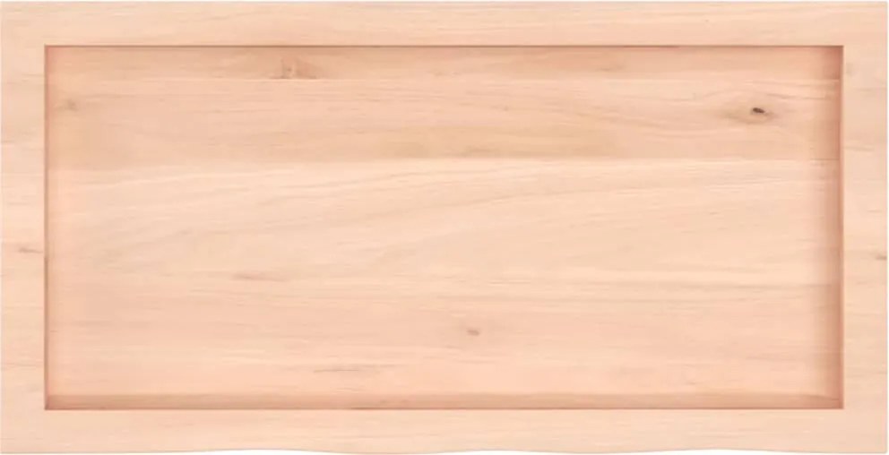 Koupelnová deska 80x40x(2-6) cm neošetřené masivní dřevo 3156022