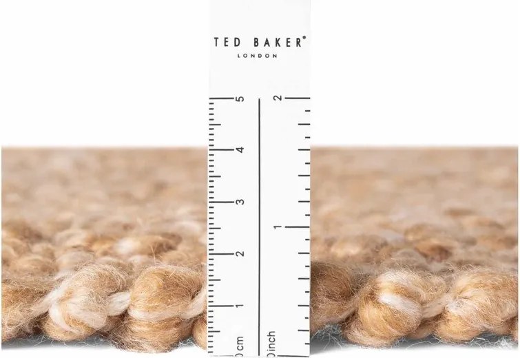 Béžový ručně tkaný běhoun z materiálu bouclé 80x200 cm Notting Hill Portobello – Ted Baker