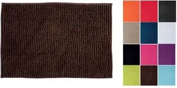 MSV CHENILLE koupelnová předložka 60 x 90 cm hnědá / polyester / proti