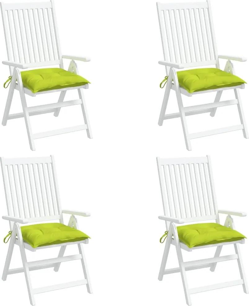 vidaXL Podušky na židli 4 ks 40 x 40 x 7 cm textil [314894] Barva: Tyrkysová