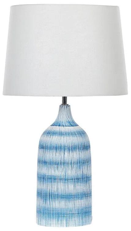 Keramická stolní lampa modrá GEORGINA Beliani