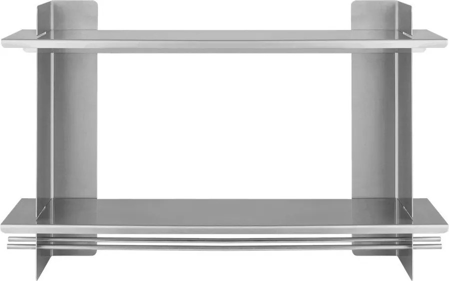 Patrová kovová police ve stříbrné barvě 70 cm Tivo – noo.ma