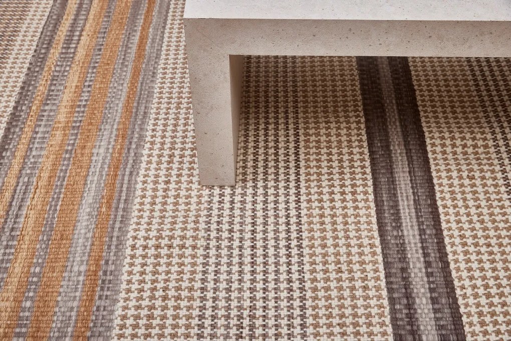 Diamond Carpets koberce Ručně vázaný kusový koberec Houndstooth DESP HL89 Beige Mix ROZMĚR: 140x200