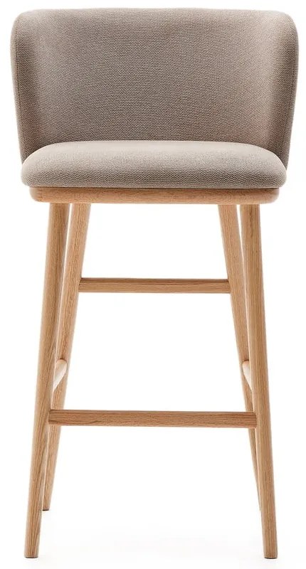 Světle hnědá barová židle (výška sedáku 65 cm) Ciselia – Kave Home