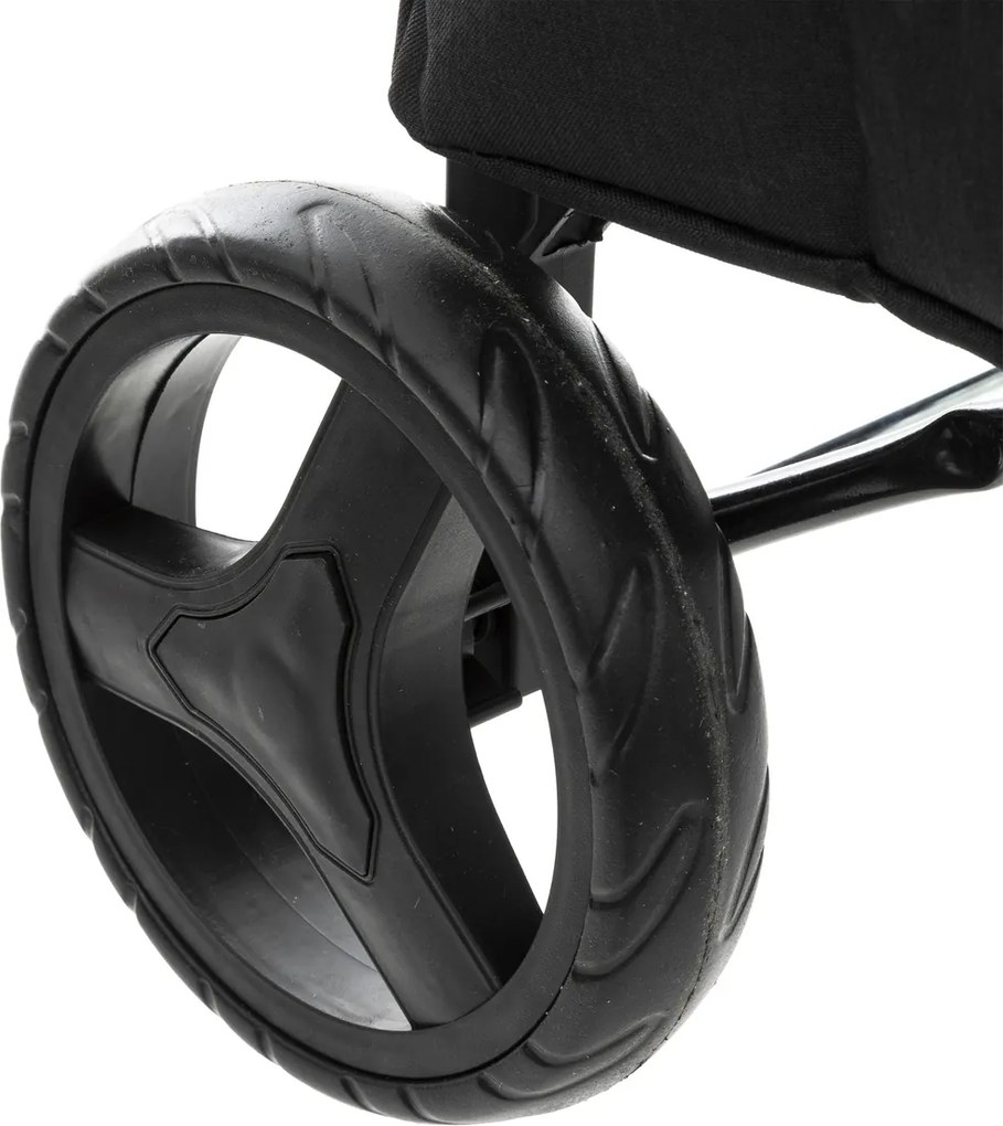 Nákupní taška na kolečkách, černá