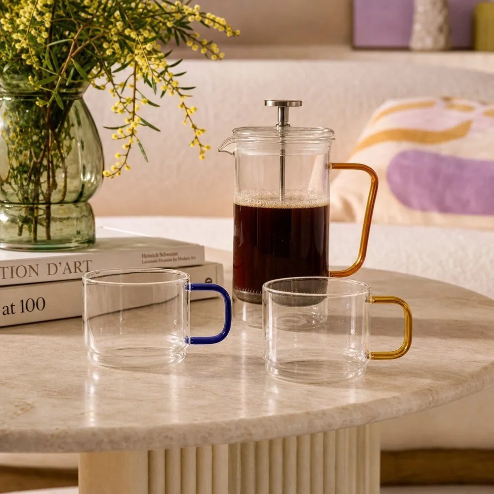 Skleněné hrnky v sadě 4 ks 350 ml Bridge – Brandani