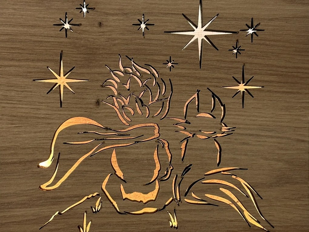 Li-Go "Malý princ" lampa 19x19cm provedení povrchu: černá s patinou