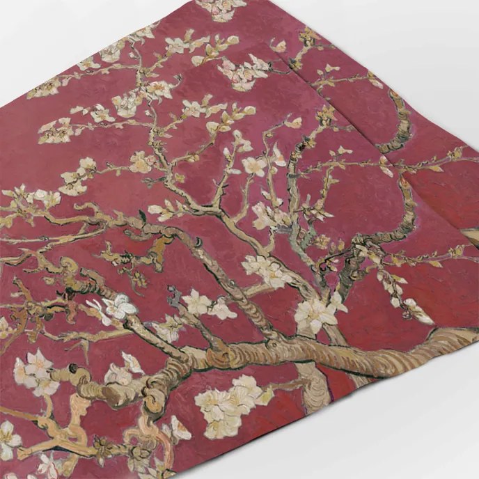 Lenbutik Prostírání Vincent Van Gogh Almond Blossom verze červená