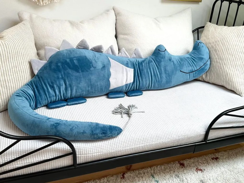 Minky mantinel do dětské postele DRÁČEK Zvolte barvu: Modrá