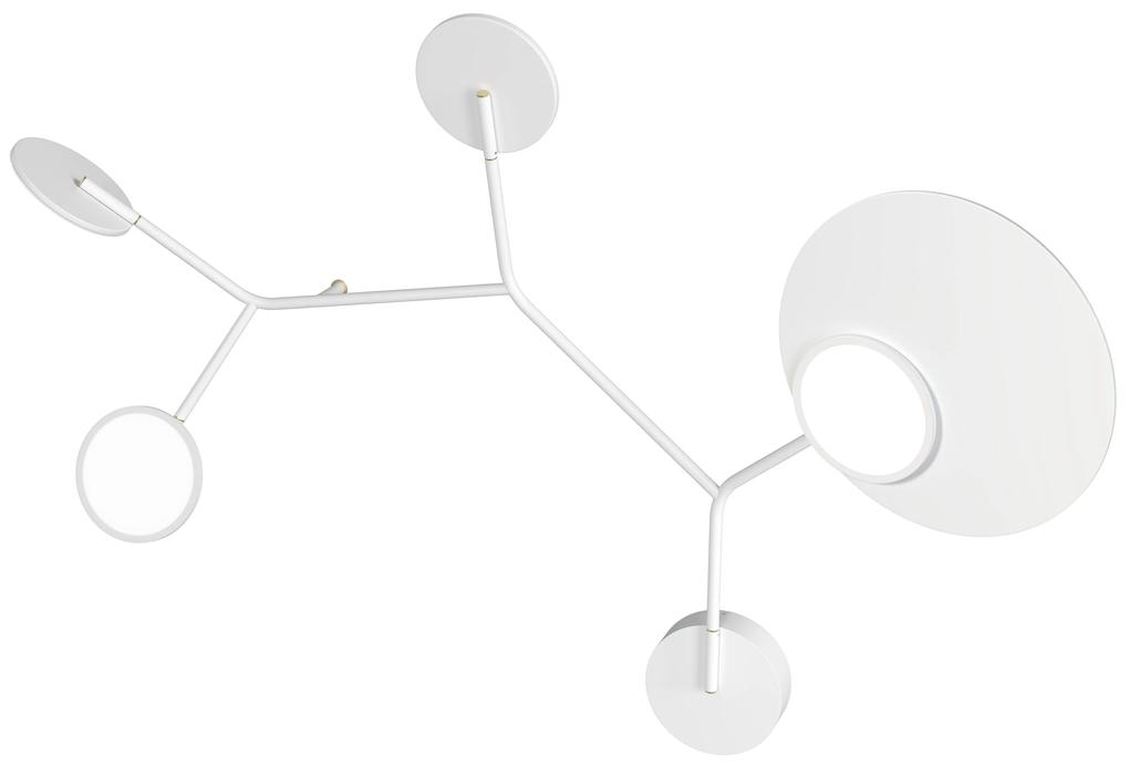 Nástěnná lampa Ballon 5 B, více variant - TUNTO Model: bílý rám a krycí část, panel překližka bílé barvy
