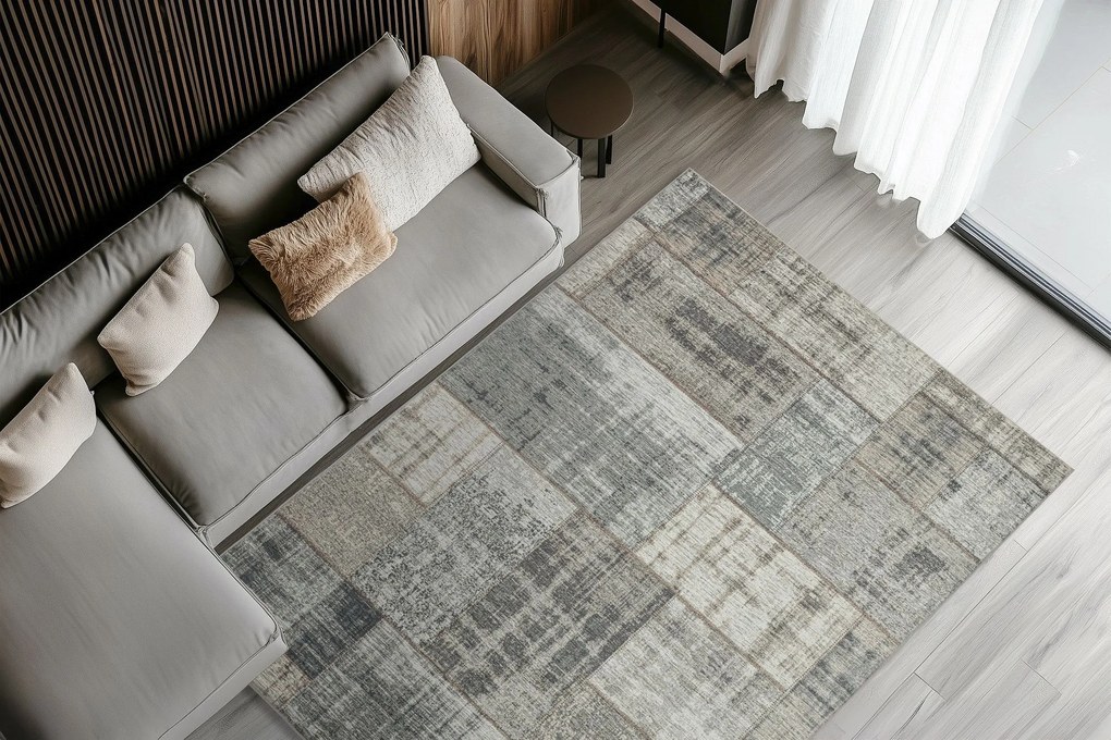 Obsession, Kusový koberec Avantgarde 106 Taupe, 200x290, šedá, chodba / předsíň