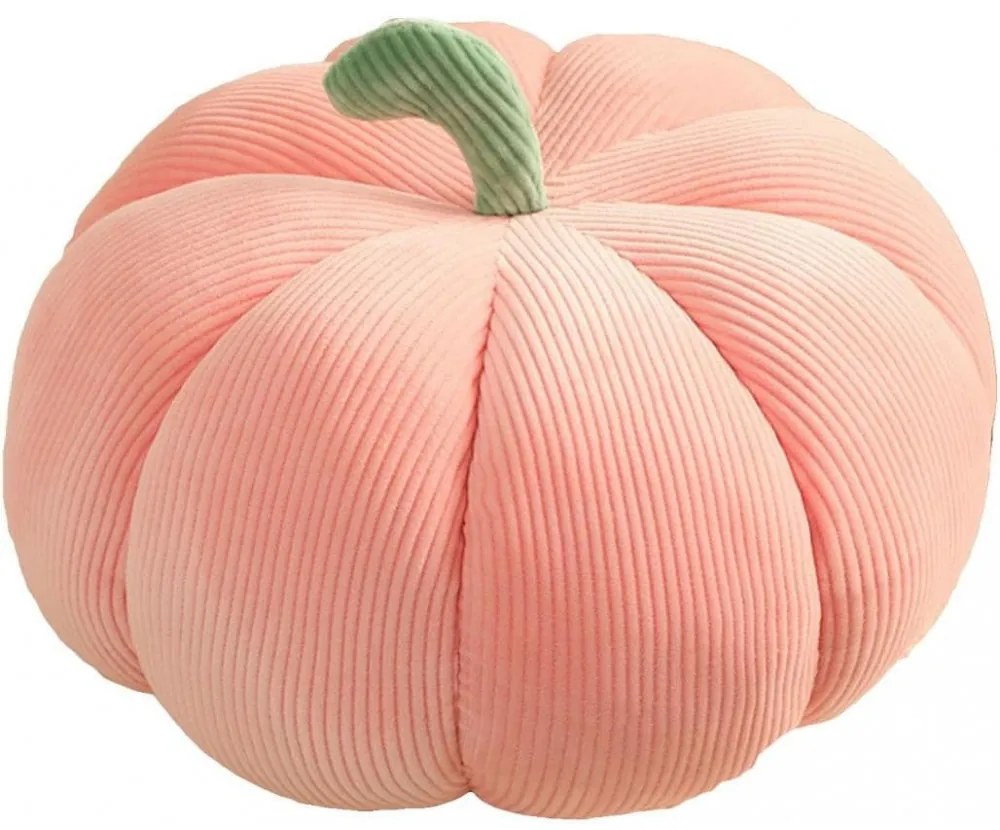 Dekorační polštář ve tvaru dýně PUMPKIN 35 cm, růžový