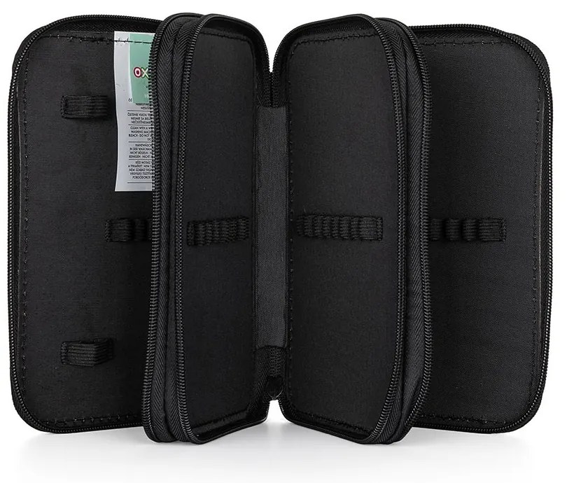 Oxybag UNICOLOR - třípatroý penál Black