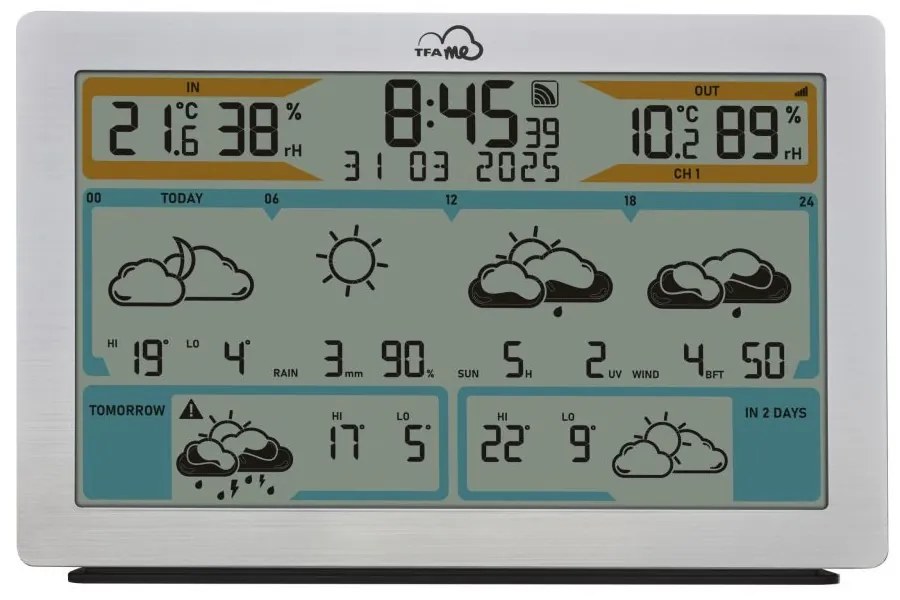 TFA 35.8100.54 - Bezdrátová WiFi meteostanice TFA.me ID-02